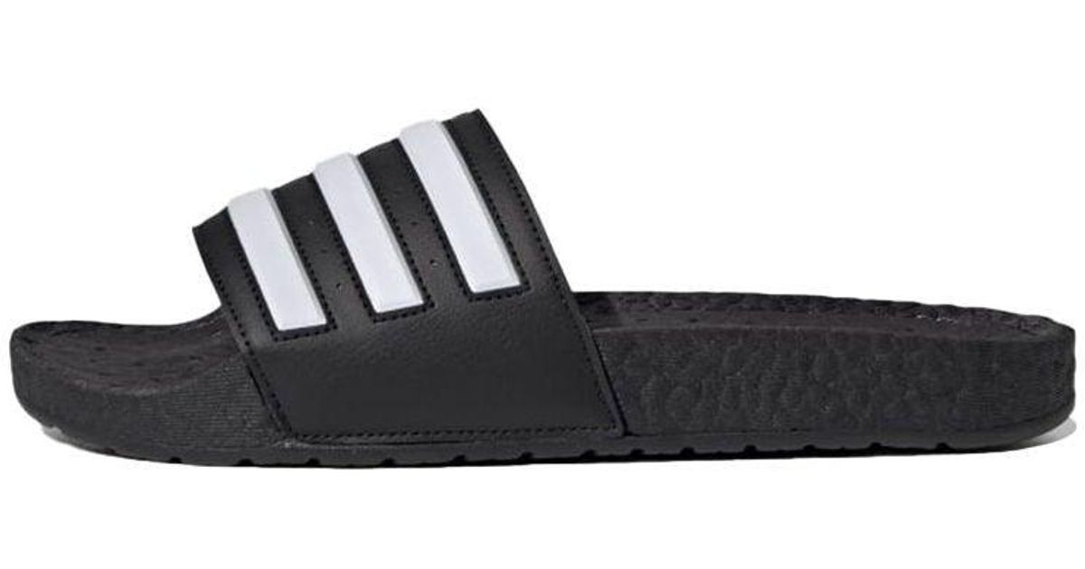 adidas Adilette Boost Slides Stripes' in Black for Men | Lyst
