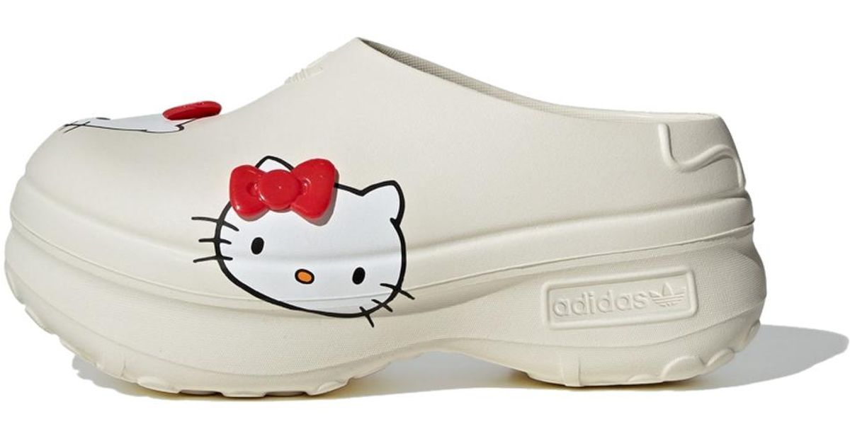 adidas (Wmns) X Hello Kitty Adifom Stan Smith Mule 'Off' in Gray | Lyst