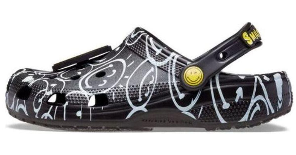 Crocs™ Classic Smiley World Clogs in Black | Lyst UK