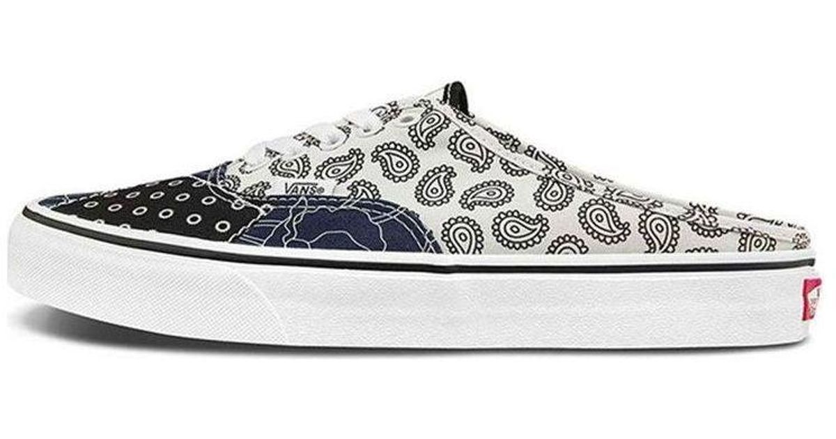 Vans Authentic Mule 'Pattern Mix in White for Men | Lyst