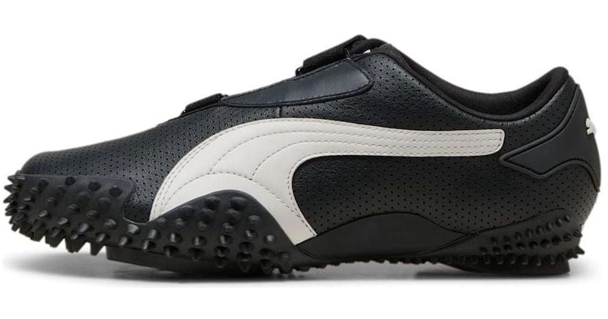 PUMA Mostro Perforated Leather in Black for Men | Lyst