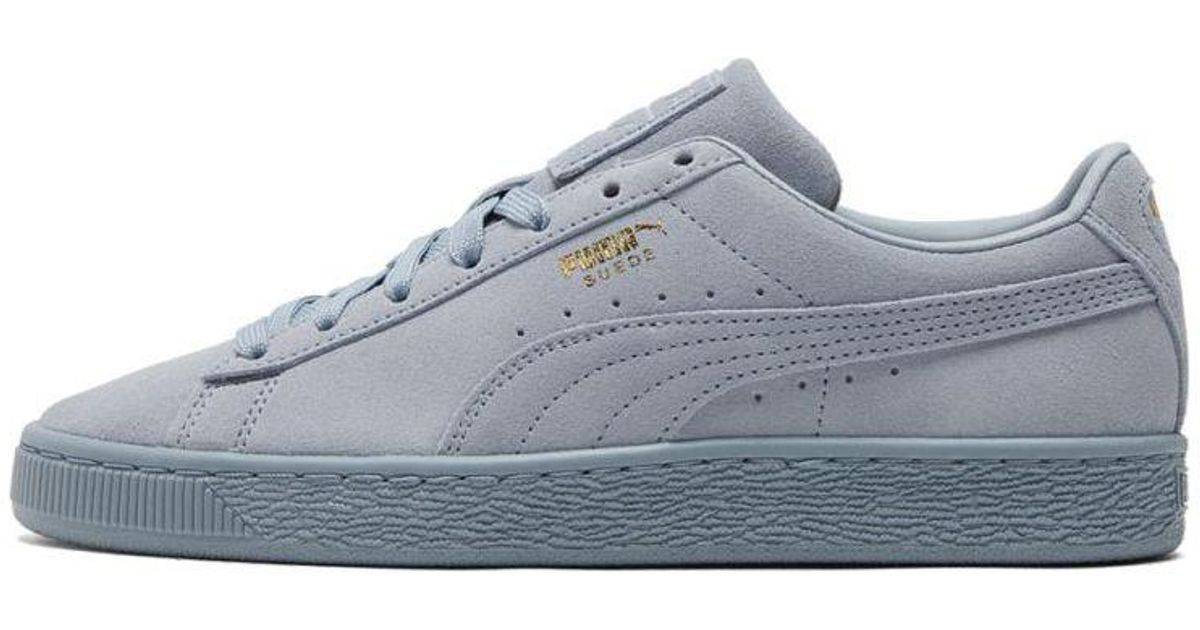 PUMA Suede Mono 21 Fog' in Blue for Men | Lyst