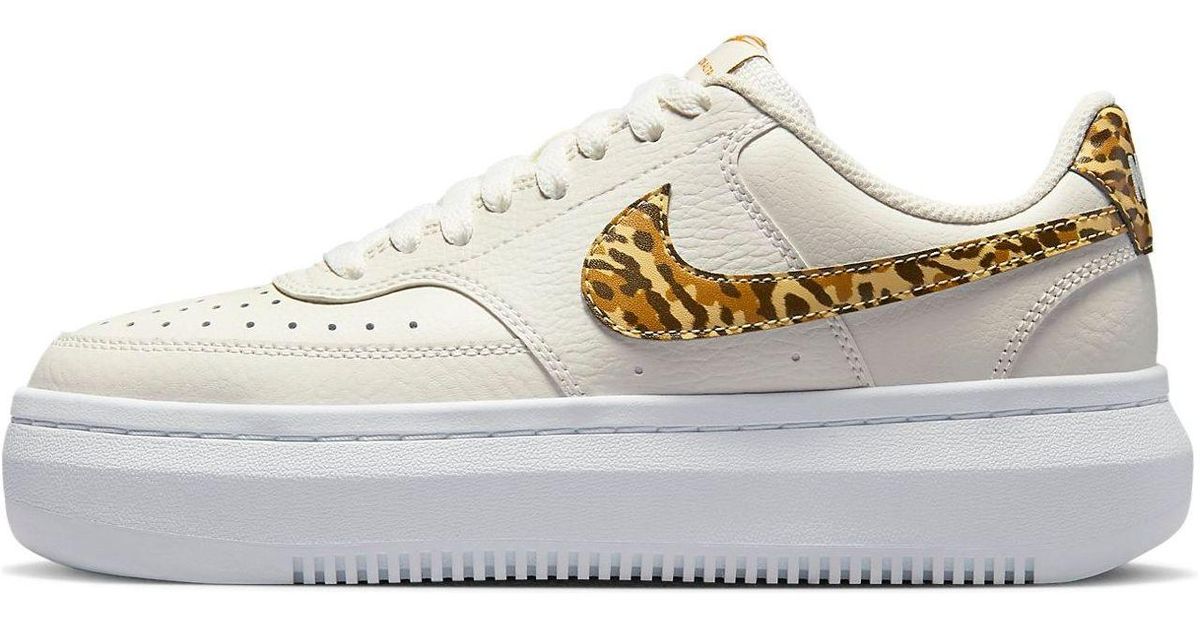 Nike (Wmns) Court Vision Alta Low 'Phantom Leopard' in White | Lyst UK