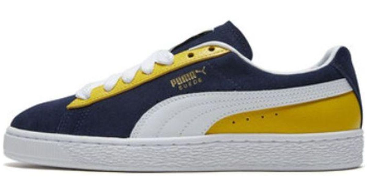 PUMA Suede Classic Block in Blue for Men | Lyst