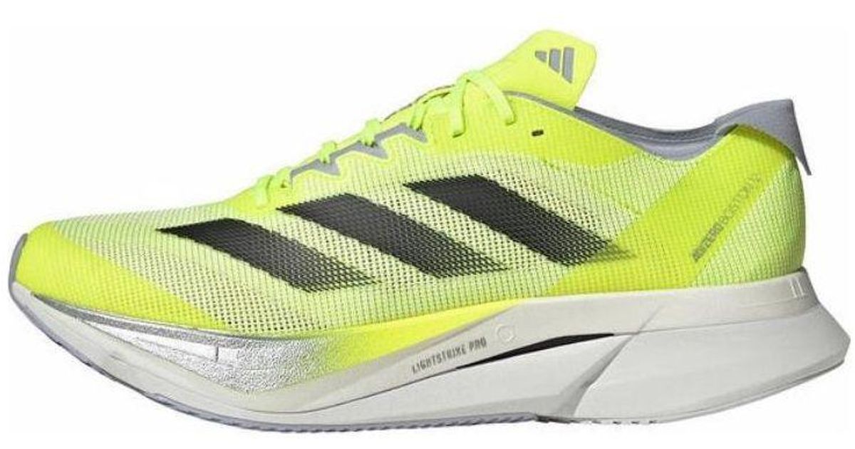 adidas Adizero Boston 12 'Lucid Lemon Core Metallic' in Yellow for Men ...
