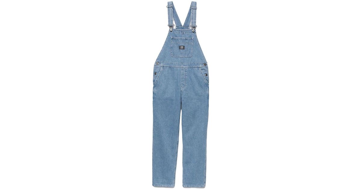 Vans (Wmns) Ground Work Denim Overalls 'Stone Wash' in Blue | Lyst