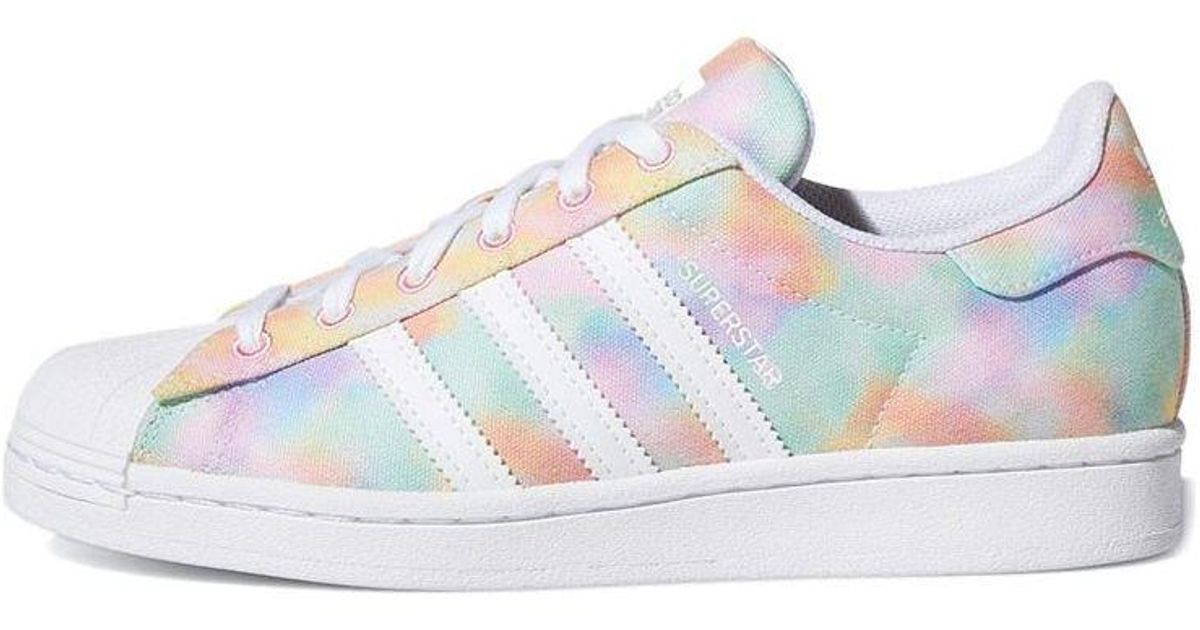 adidas (Wmns) Superstar 'Tie-Dye' in White | Lyst UK