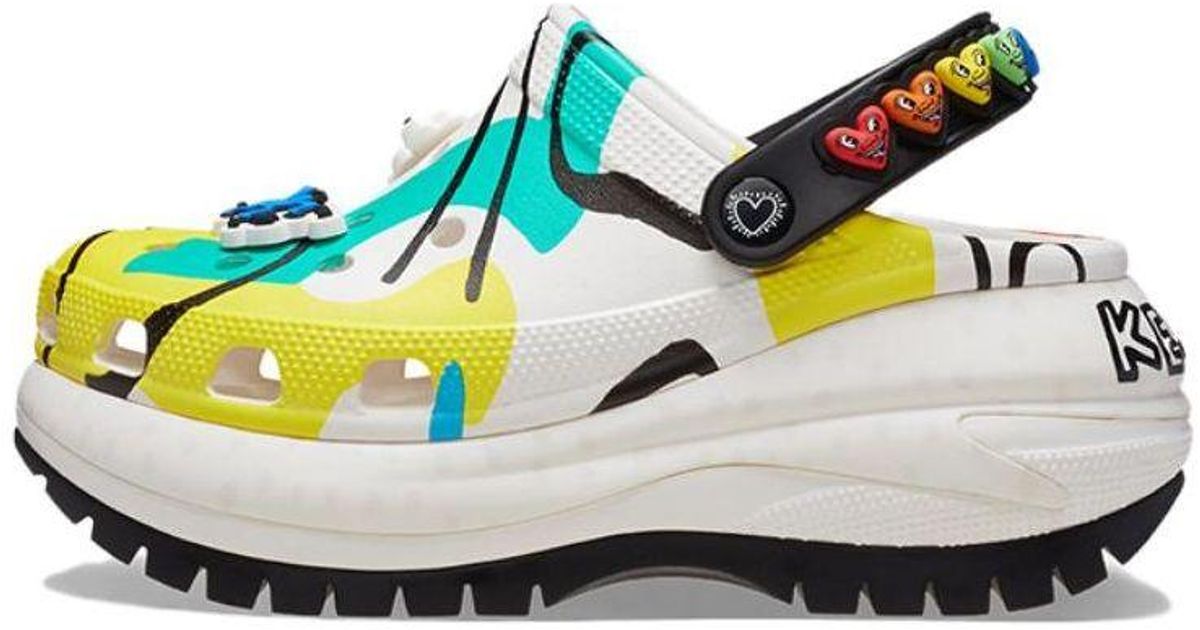 Crocs™ X Keith Haring Mega Crush Clog Multi' in Blue for Men | Lyst UK
