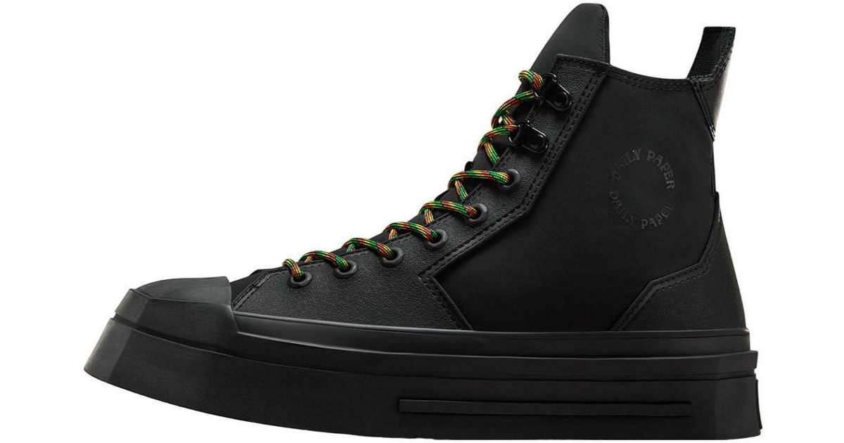 Converse X Daily Paper Chuck 70 De Luxe Squared 'Pan-African' in Black ...
