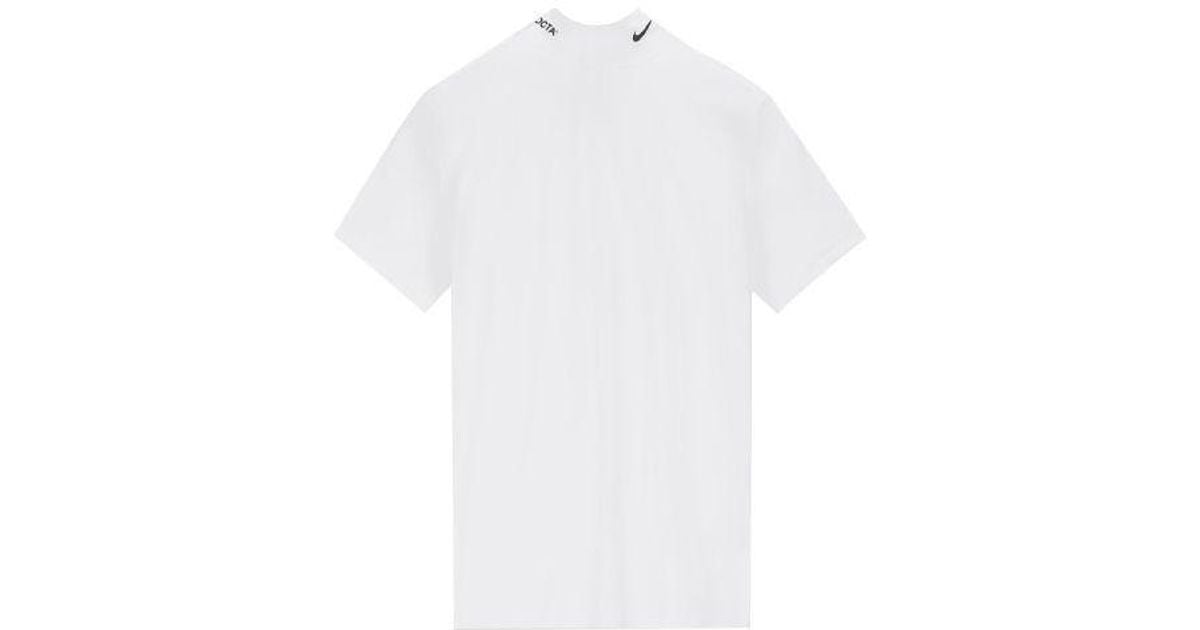 Nike X Drake Nocta Golf Short Sleeve Mock Neck Top in White for Men | Lyst