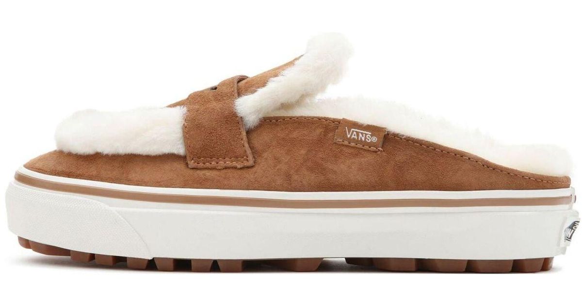 Vans Shearling Style 53 Cozy Mule Dx Shoe in Brown for Men | Lyst