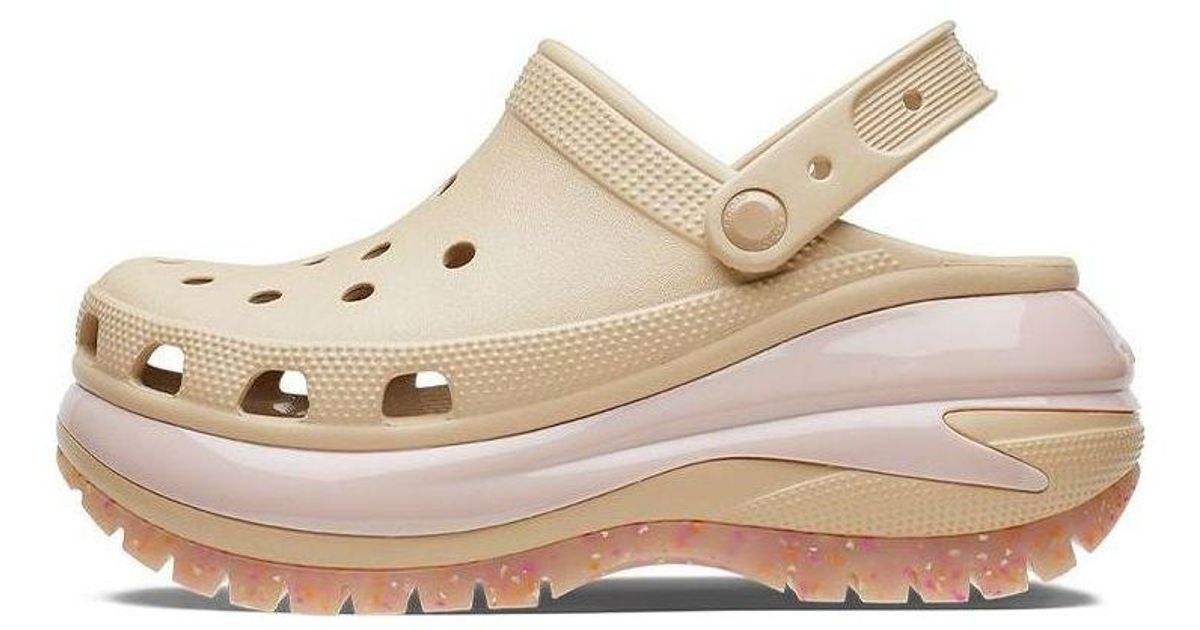 Crocs™ (Wmns) Classic Mega Crush Clog 'Chai Multi' in Natural | Lyst