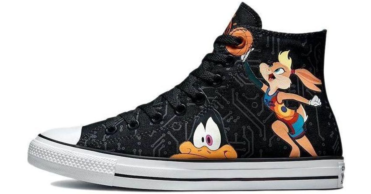 Converse Space Jam X Chuck Taylor All Star High 'Tune Squad in Black ...