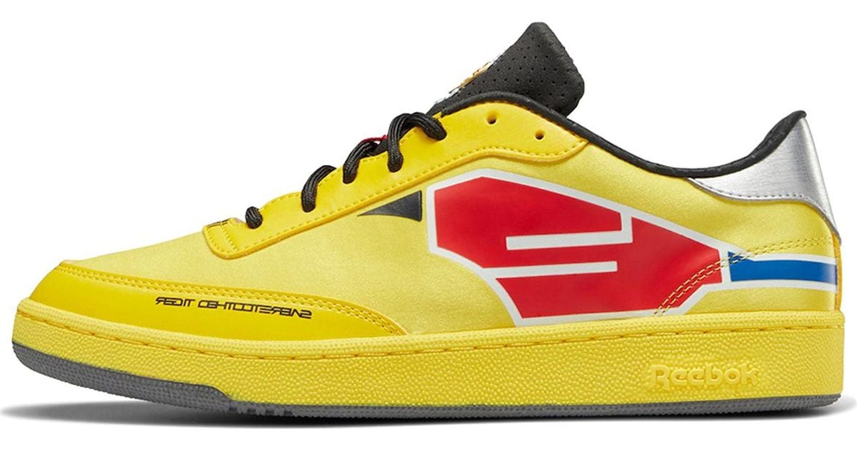 Reebok Power Rangers X Club C 'Saber-Toothed Tiger Zord' in Yellow for ...
