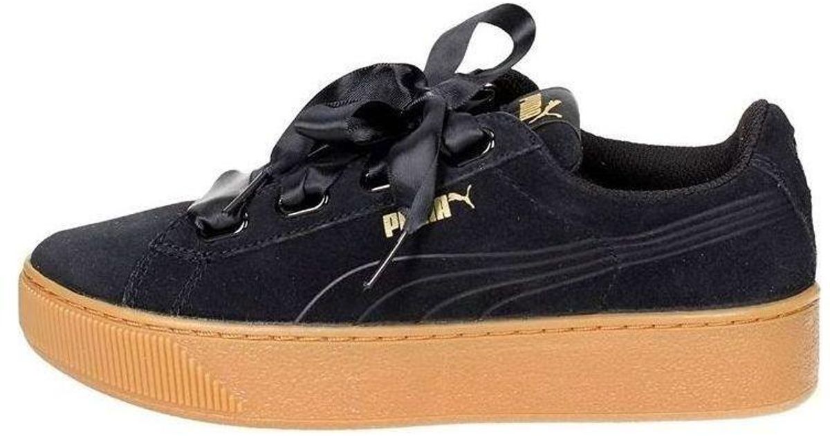 PUMA (Wmns) Vikky Platform Ribbon/Gum in Blue | Lyst