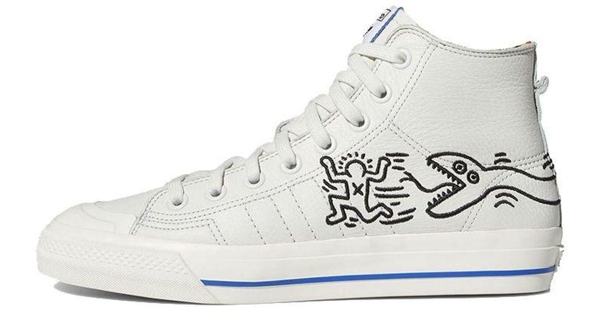 adidas X Keith Haring Nizza Hi Rf 'Pop Art' in White for Men | Lyst