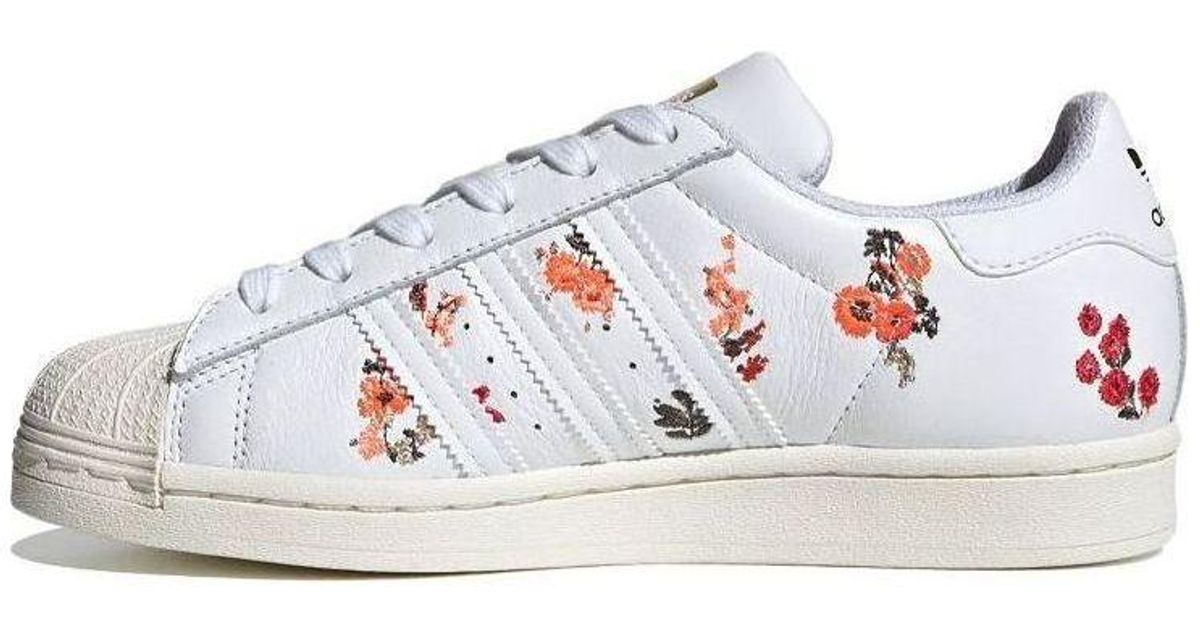 adidas (Wmns) Superstar Floral' in White | Lyst