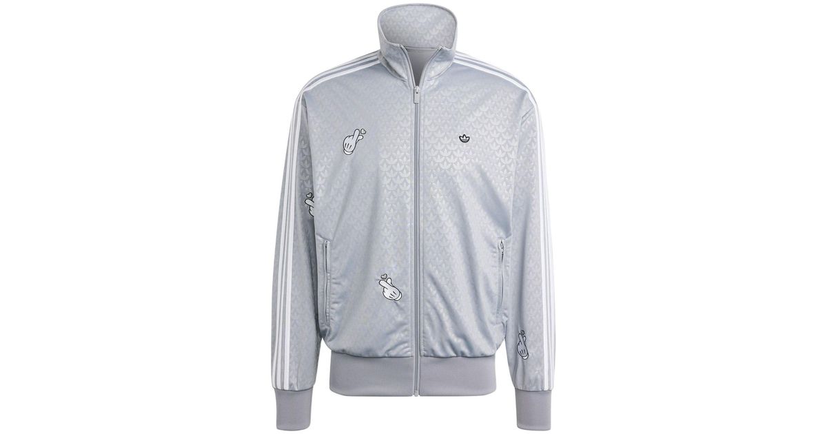 adidas Originals X Mickey Mouse Monogram Embroidery Firebird Truck Top ...