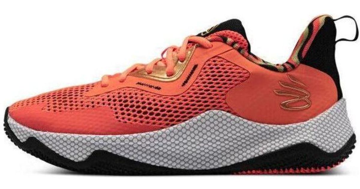 Under Armour Curry Hovr Splash 3 in Red for Men | Lyst