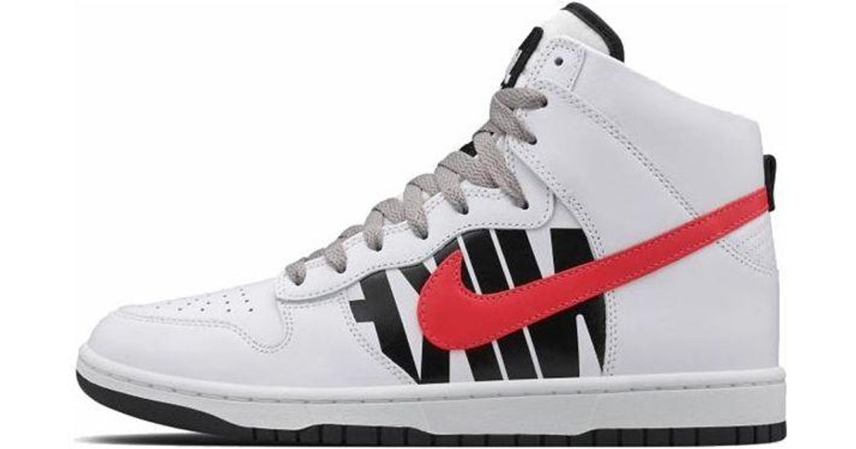 Nike Lab X Undefeated Dunk High Lux 'Undefeated' in White for Men | Lyst