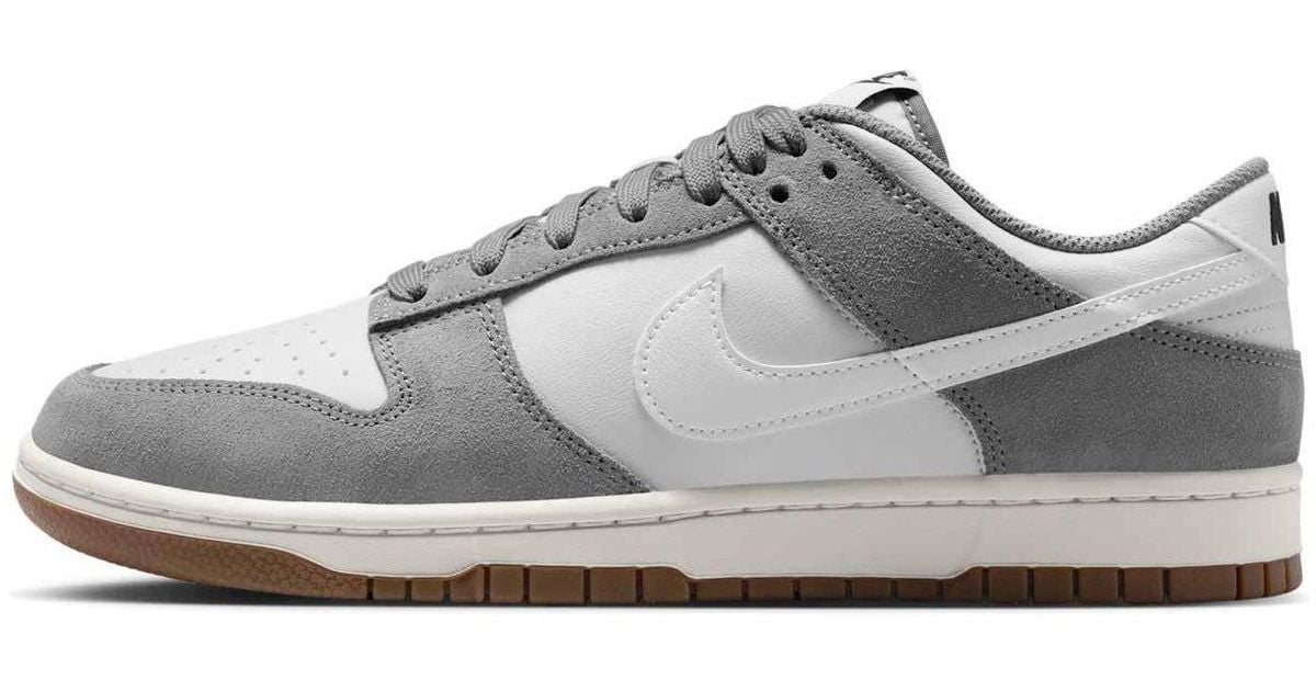 Nike Dunk Low Suede' in White for Men | Lyst