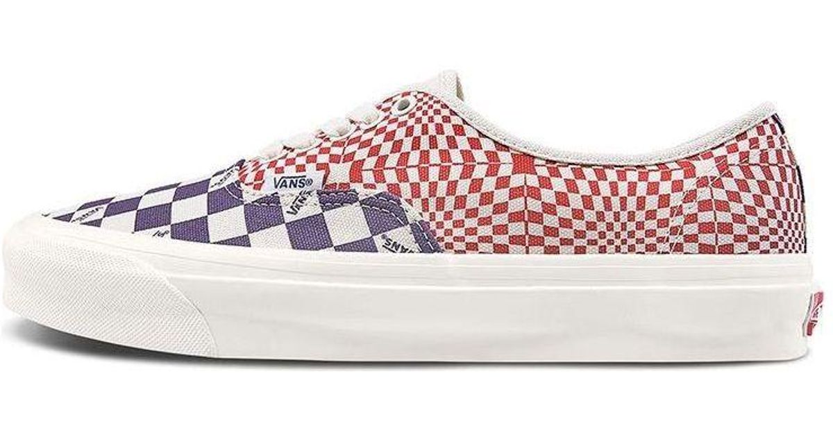 Vans Og Authentic Lx 'Logo Check' in Pink for Men | Lyst