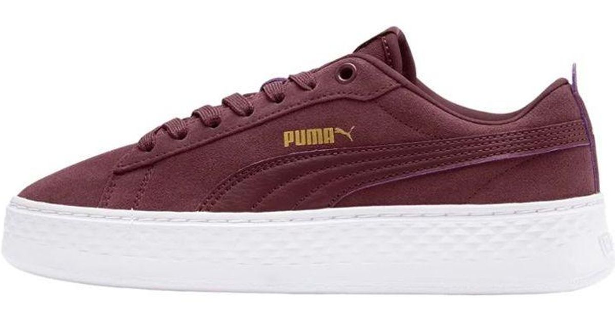 PUMA Smash Platform Sd Casual Board Shoes in Brown for Men | Lyst