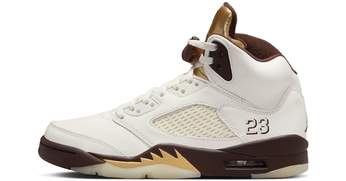 Nike Air 5 Retro "Golden Ticket" Shoes in White | Lyst