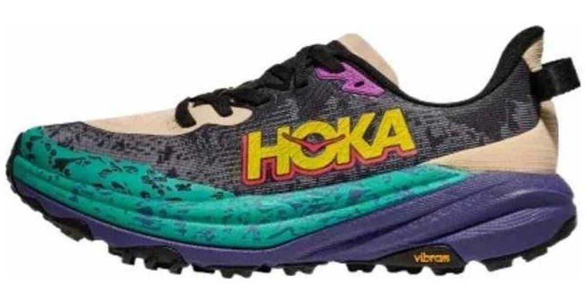 Hoka One One (Wmns) Speedgoat 6 'Oatmeal Mountain Iris' in Blue | Lyst