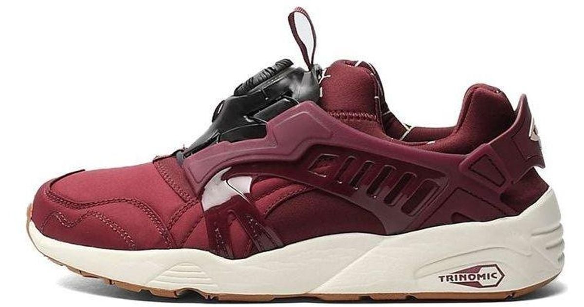 PUMA Disc Blaze Low Top Running Shoes in Red for Men | Lyst