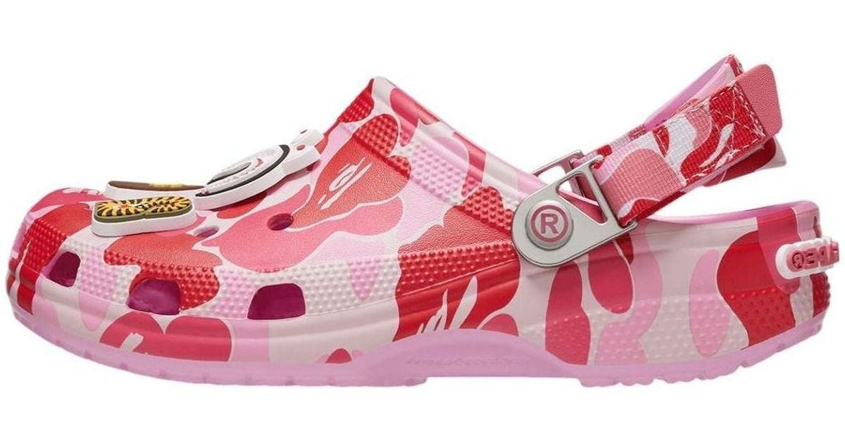 Crocs™ X A Bathing Ape Clog 'Carnation' in Pink for Men | Lyst UK