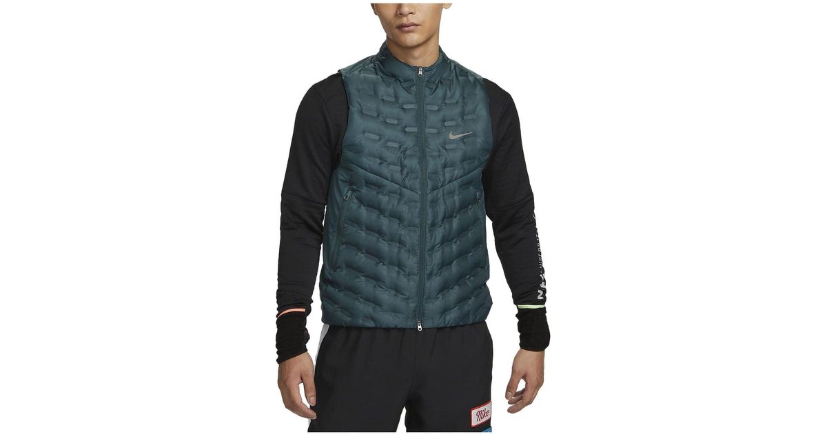 Nike Therma-Fit Adv Repel Down Running Vest Asia Sizing 'Dark' in Green ...
