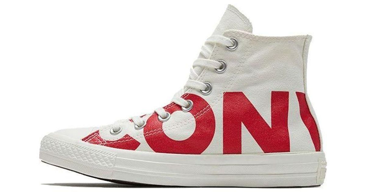 Converse Chuck Taylor All Star Hi Top Logo '' in Red for Men | Lyst UK