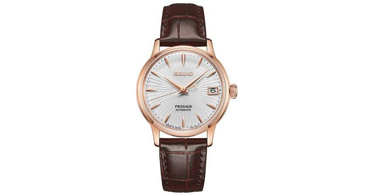 Seiko Presage Automatic ' Copper' in Metallic | Lyst