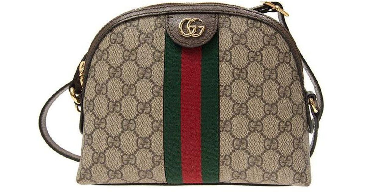 Gucci (Wmns) Ophidia Logo Retro Gg Stripe Webbing Canvas Shoulder ...