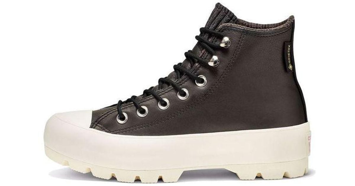 Converse (Wmns) Chuck Taylor All Star Lugged Waterproof Leather High ...
