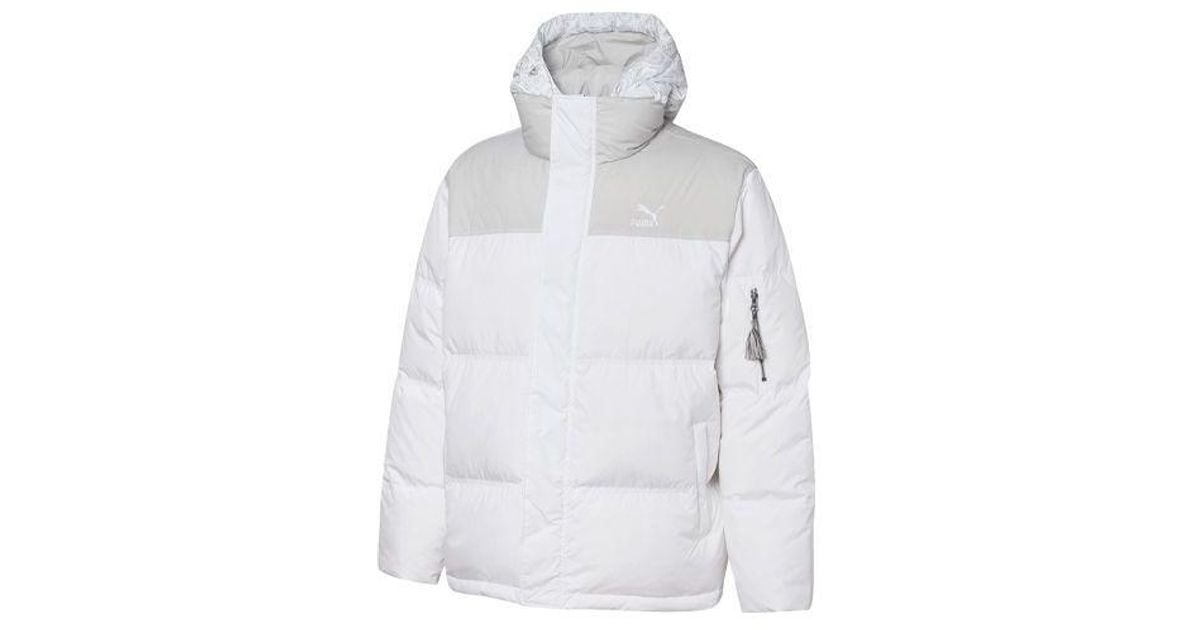 PUMA Classics Padded Jacket in White for Men | Lyst UK