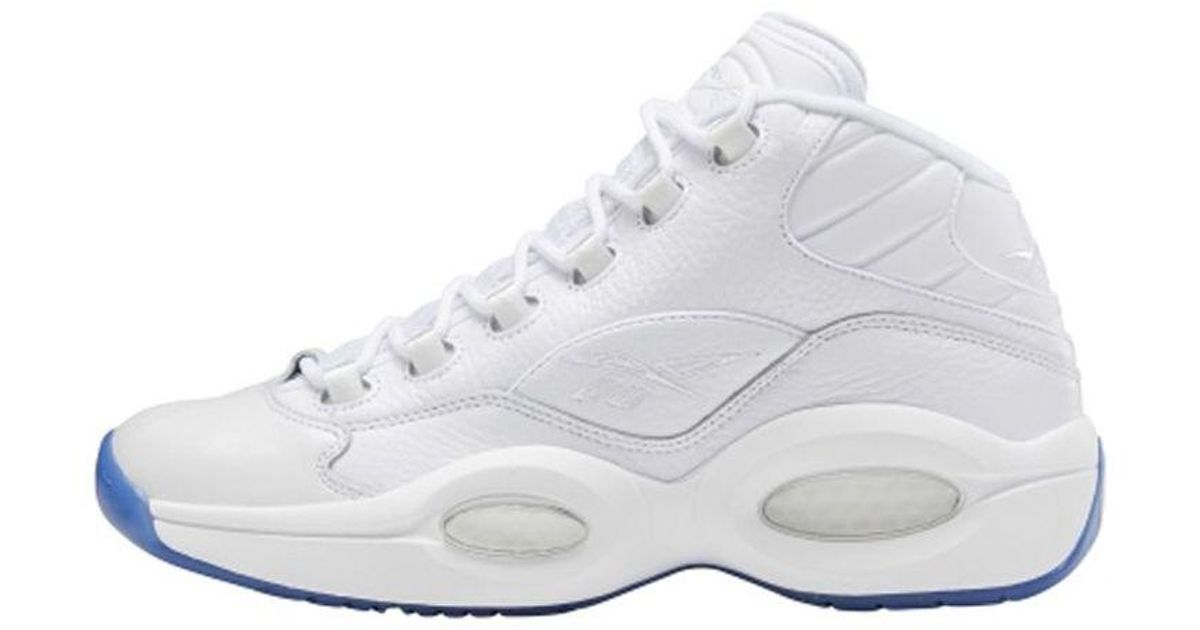 Reebok Question Mid Sole' in White for Men | Lyst