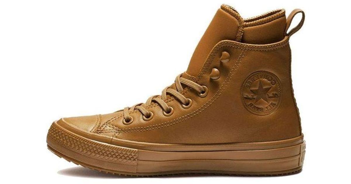 Converse Chuck Taylor All Star Hi Burnt Caramel Waterproof in Brown for ...