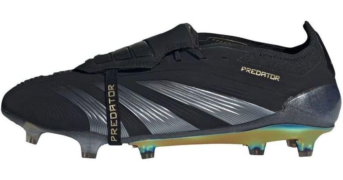 adidas Predator Elite Fg Carbon Metallic' in Black for Men | Lyst