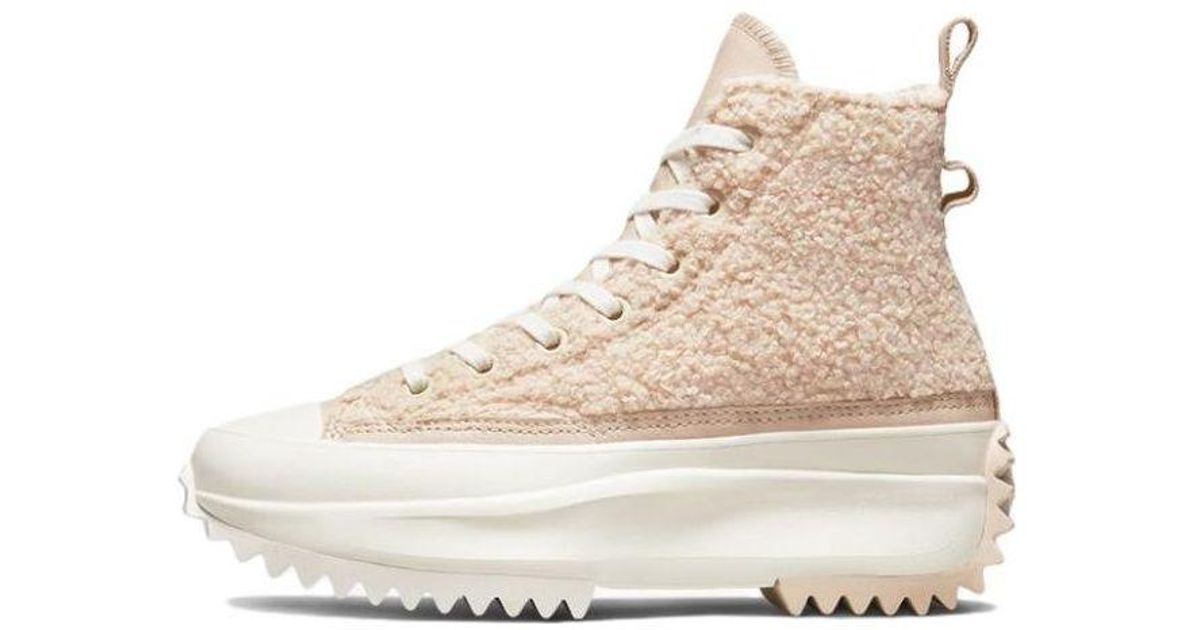 Converse Run Star Hike Platform High 'Sherpa in Natural for Men | Lyst