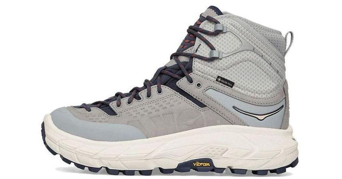 Hoka One One Tor Ultra High Gore-Tex 'Limstone Shifting Sand' in Gray ...