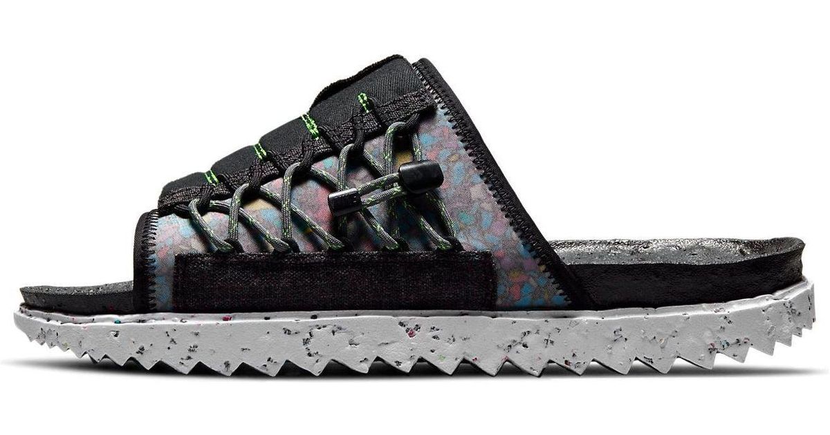 Nike Asuna Crater Slide in Black for Men | Lyst