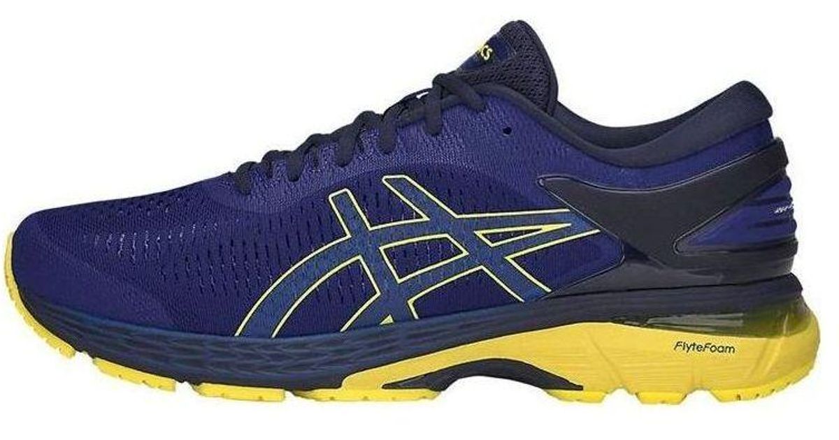Asics Gel-Kayano 25 'Lemon Spark' in Blue for Men | Lyst