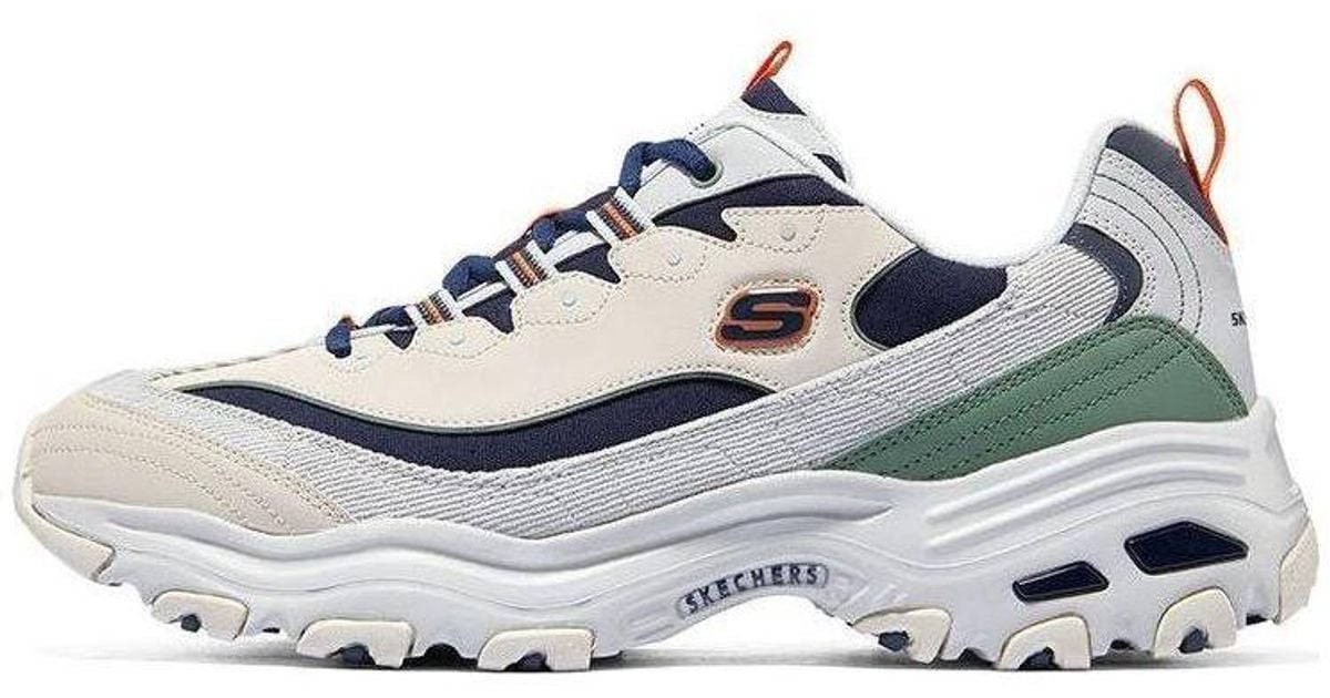 Skechers Dlites 1.0 Chunky Shoes in Blue for Men | Lyst