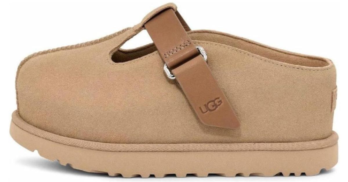 UGG (Wmns) Goldenstar Hi Clog 'Sand' in Brown | Lyst