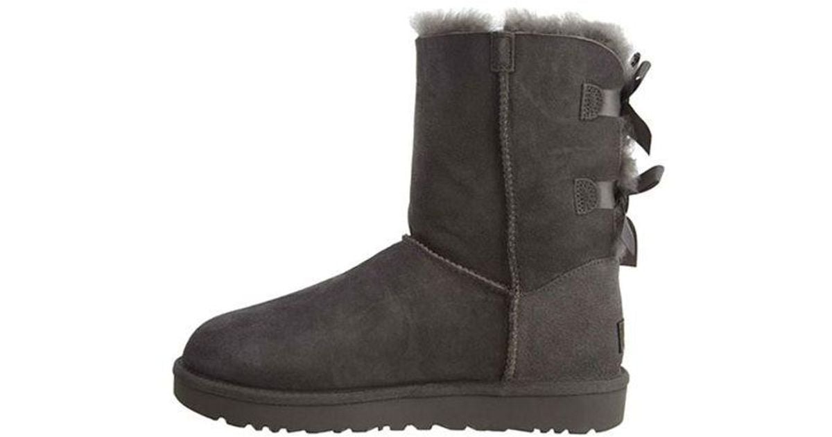 UGG (Wmns) Mini Bailey Bow Ii Boot Fleece Lined in Brown | Lyst