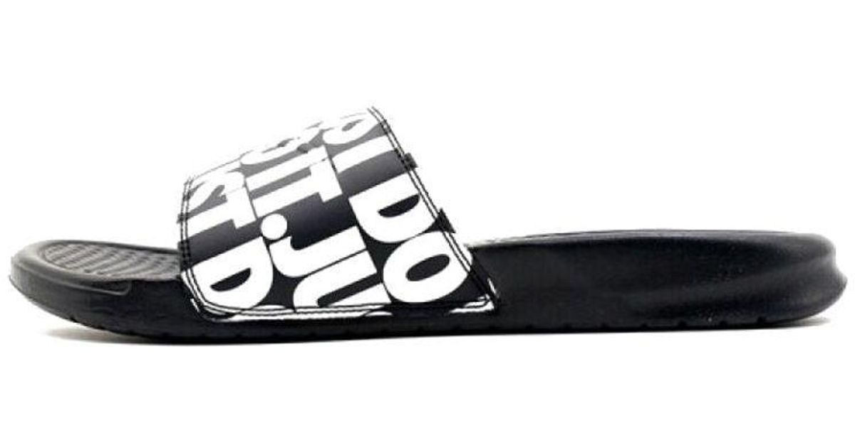 Nike Benassi Jdi Print in Black for Men | Lyst