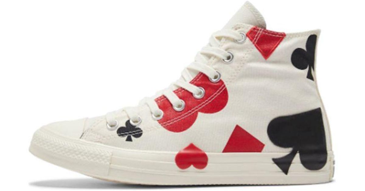 Converse Chuck Taylor All Star High 'deck Of Card' in Red for Men | Lyst