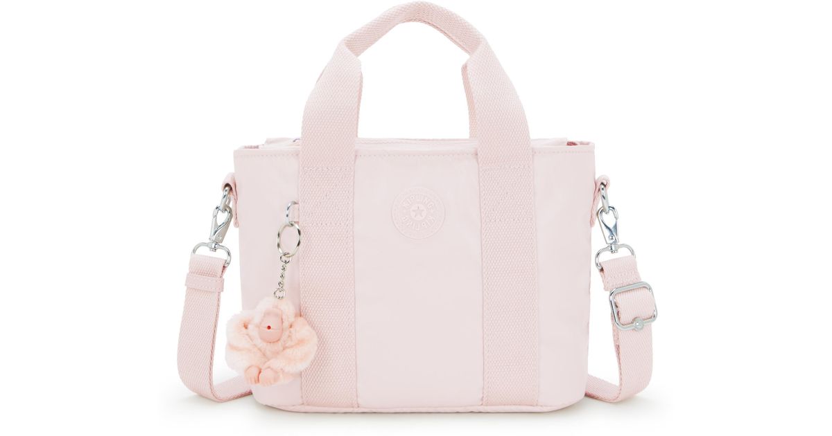 Kipling Shoulder Bag Minta Shine Small in Pink | Lyst UK
